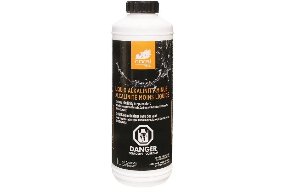 CORAL ALKA LESS liquid spa 1 liter alkalinity reducer – Piscines Geyser
